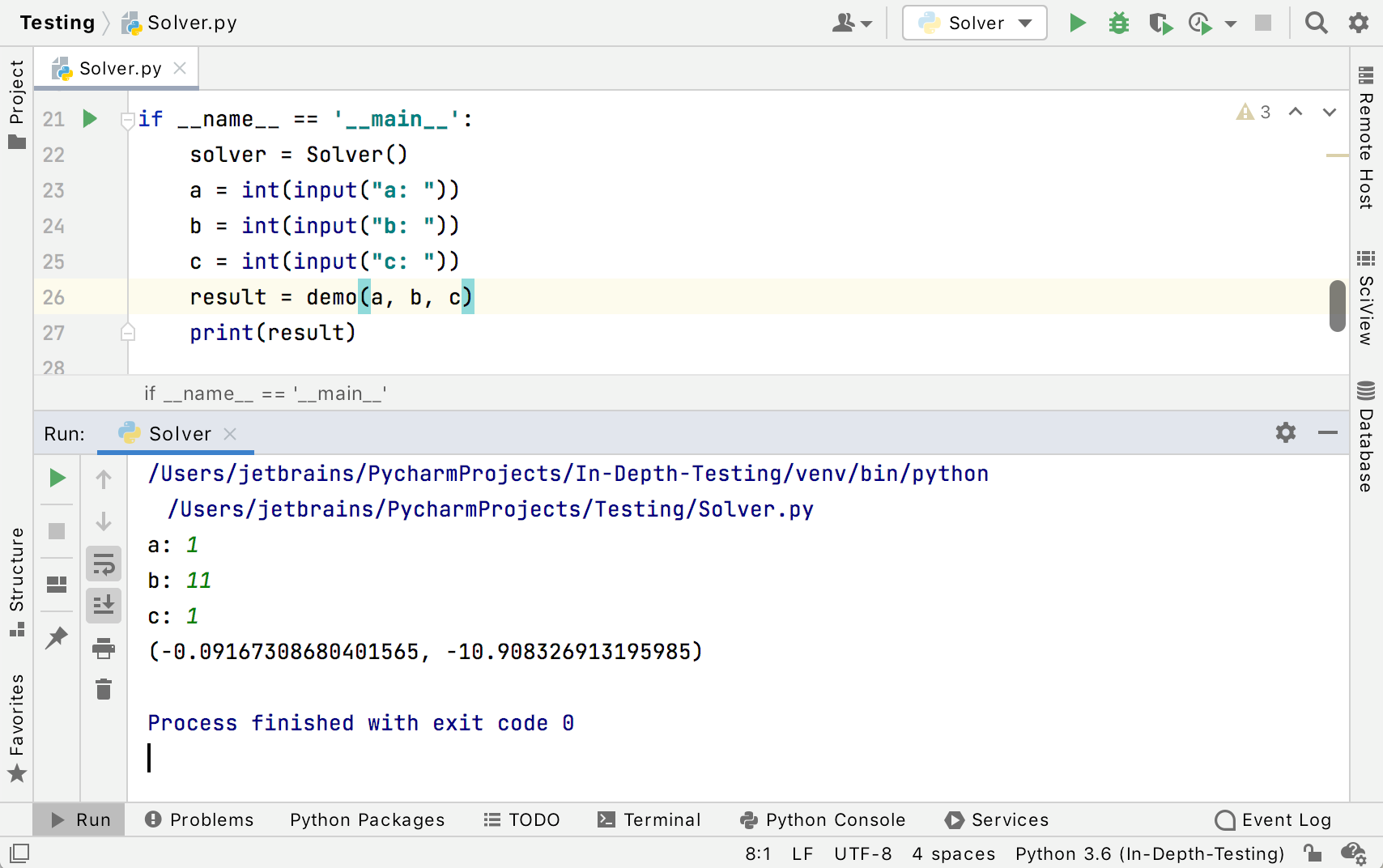 Code Running Assistance | PyCharm Documentation