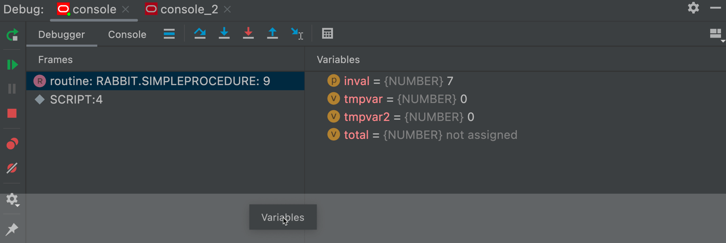 Debug tool window | DataGrip Documentation