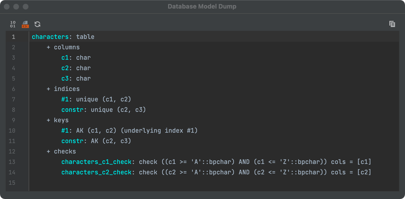 Database Tool Window Appcode Documentation