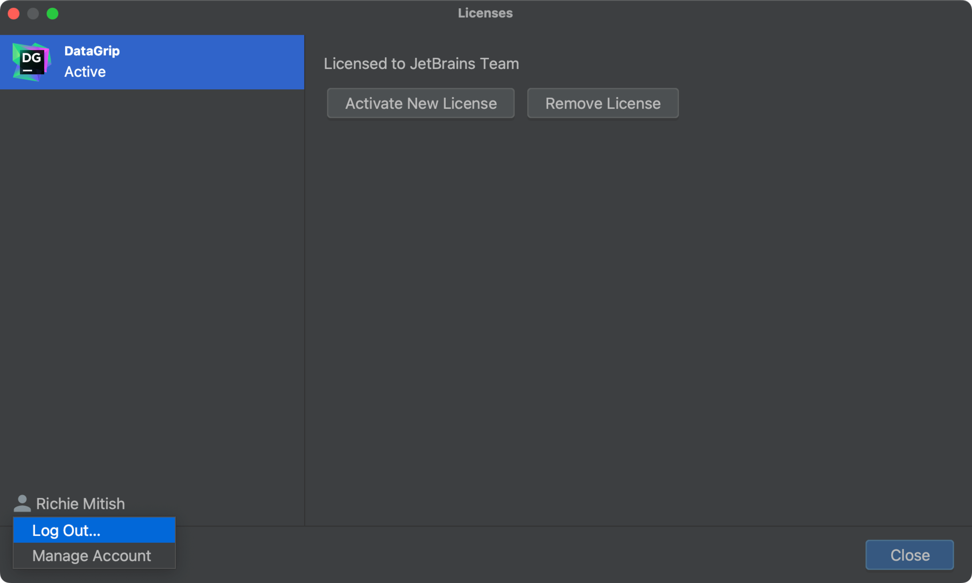 Register DataGrip | DataGrip Documentation