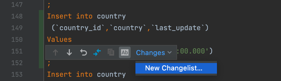 Commit and push changes to Git repository | DataGrip Documentation
