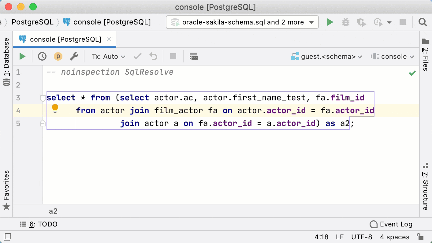 Macros | DataGrip Documentation