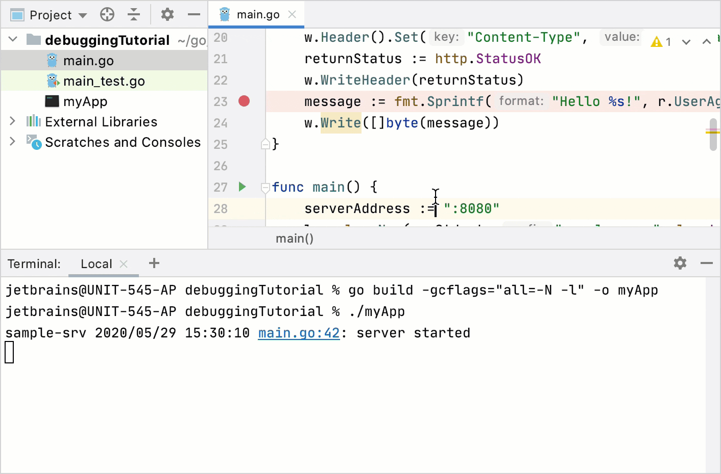 Attach to running Go processes with the debugger | GoLand Documentation
