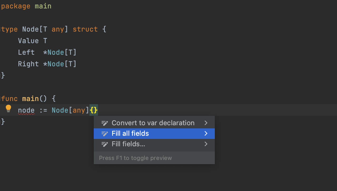 Code completion | GoLand Documentation