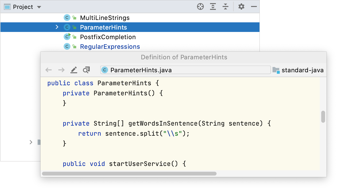 Project Tool Window IntelliJ IDEA Documentation