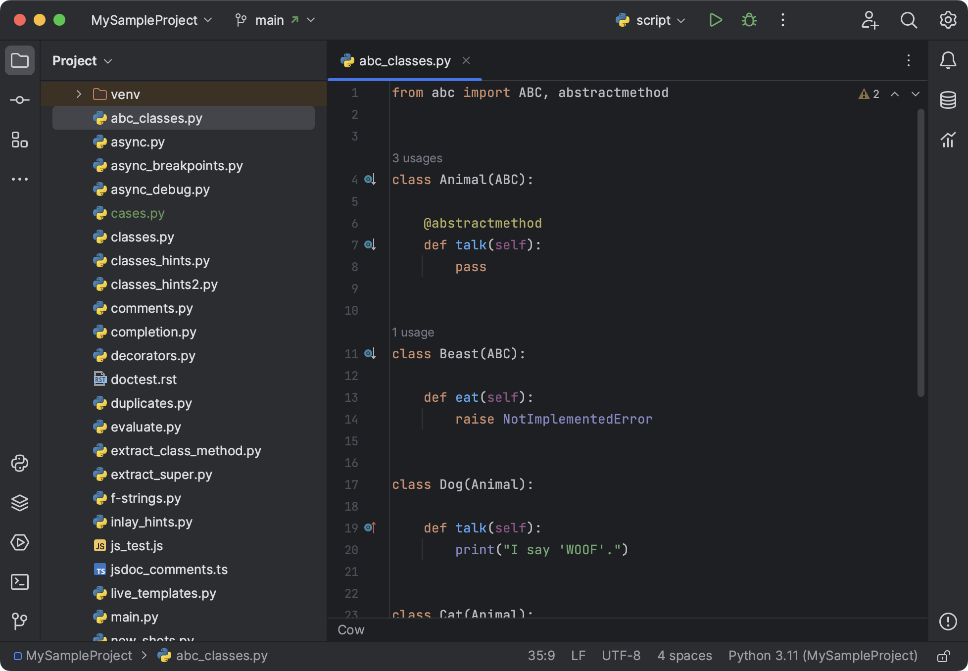 New UI | PyCharm Documentation