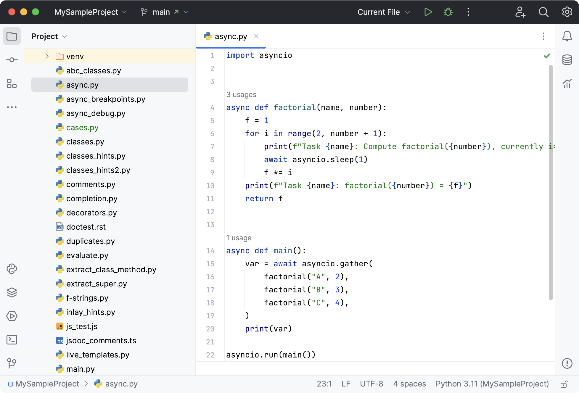 New UI PyCharm Documentation