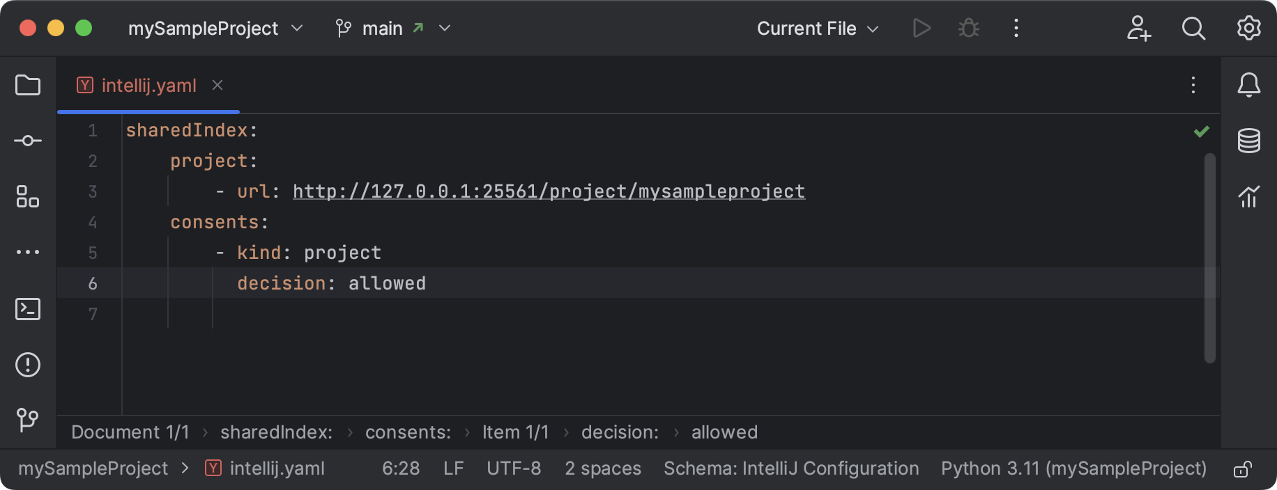 Shared indexes | PyCharm Documentation