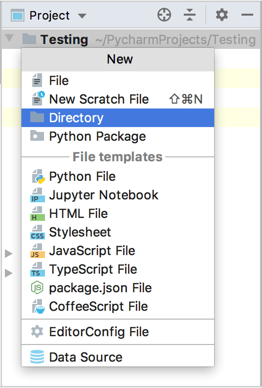 Populate Projects PyCharm Documentation