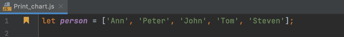 Bookmarks | WebStorm Documentation
