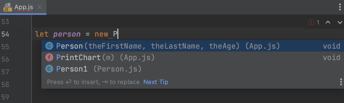 Code completion | WebStorm Documentation