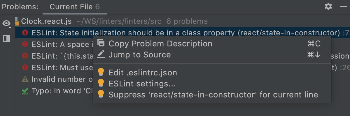 JavaScript linters | IntelliJ IDEA Documentation
