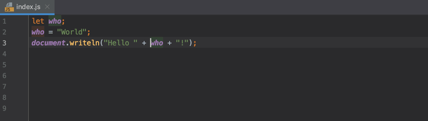 Write and edit source code | WebStorm Documentation