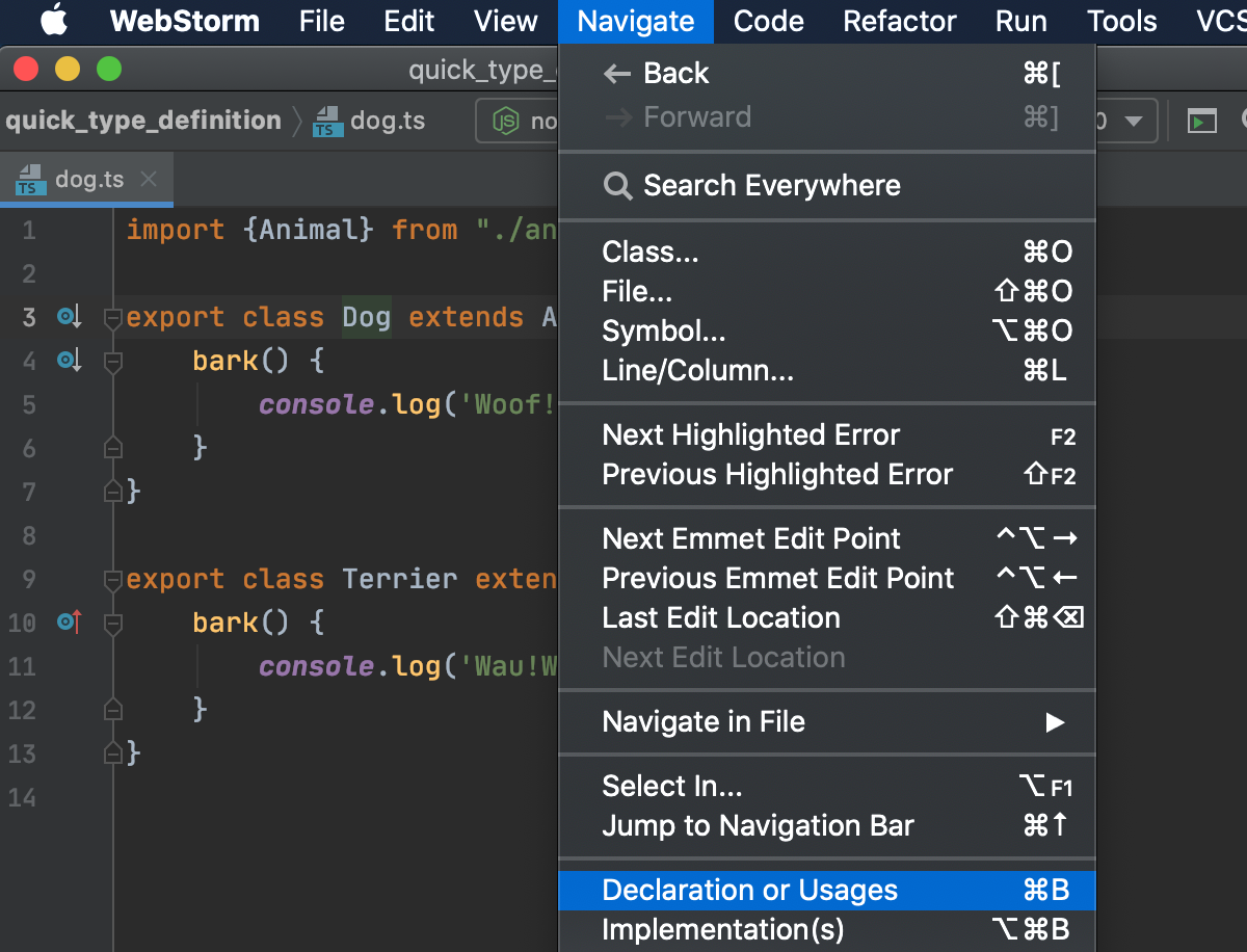 TypeScript | PyCharm Documentation