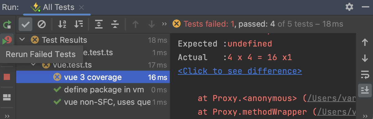 Vitest | WebStorm Documentation