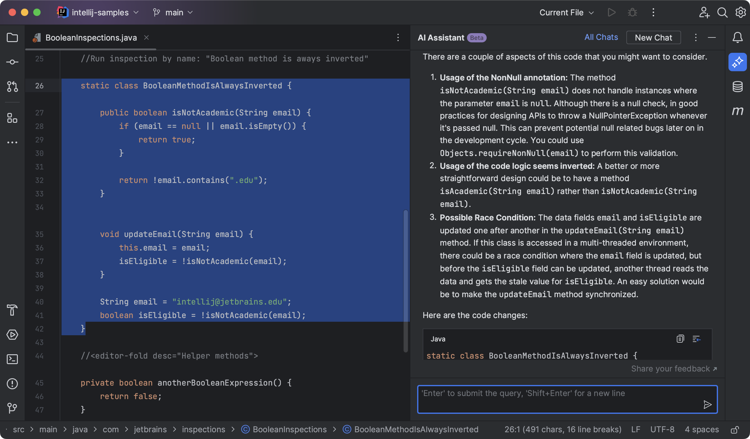 AI Assistant | IntelliJ IDEA Documentation