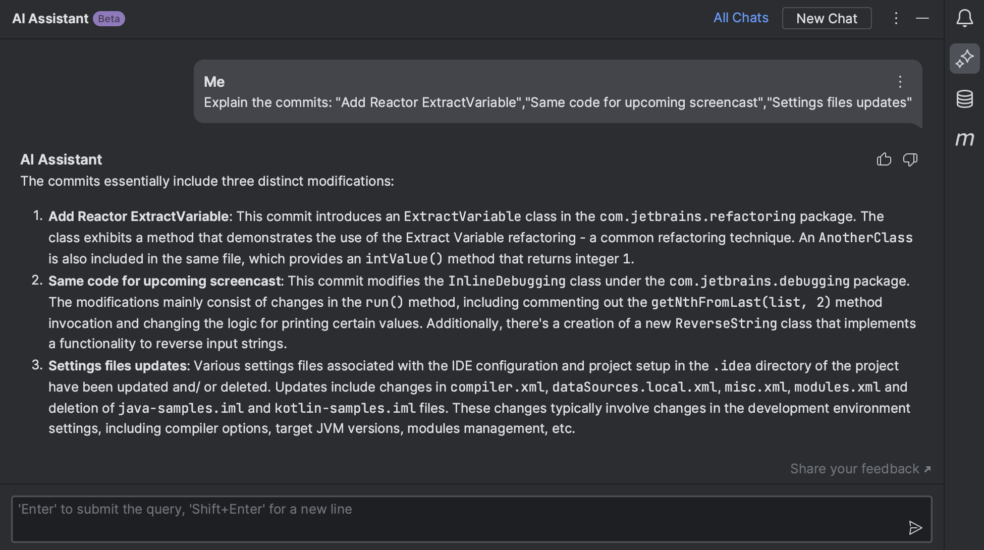 AI Assistant | IntelliJ IDEA Documentation