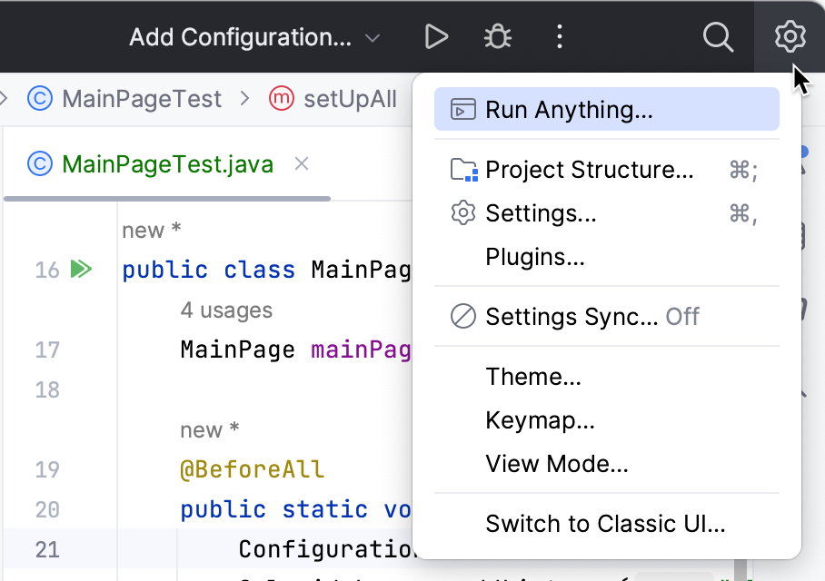 User interface | Aqua Documentation