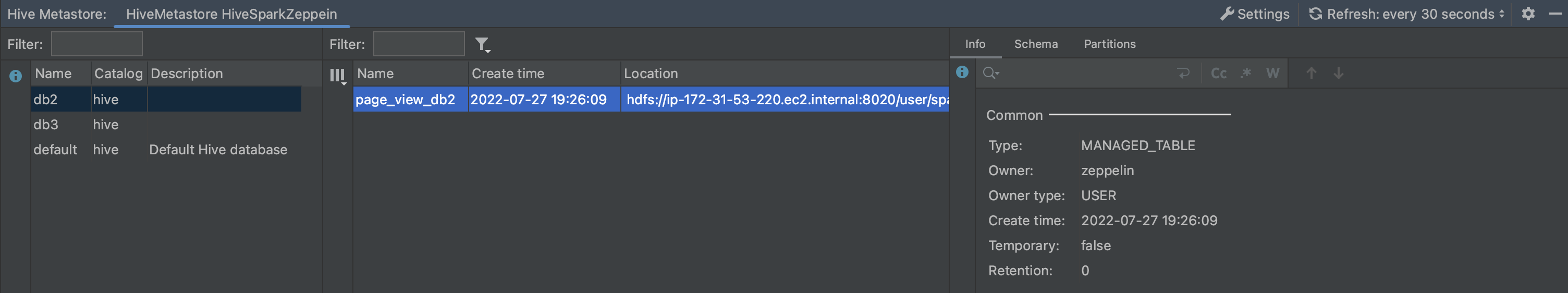 Hive Metastore | DataGrip Documentation