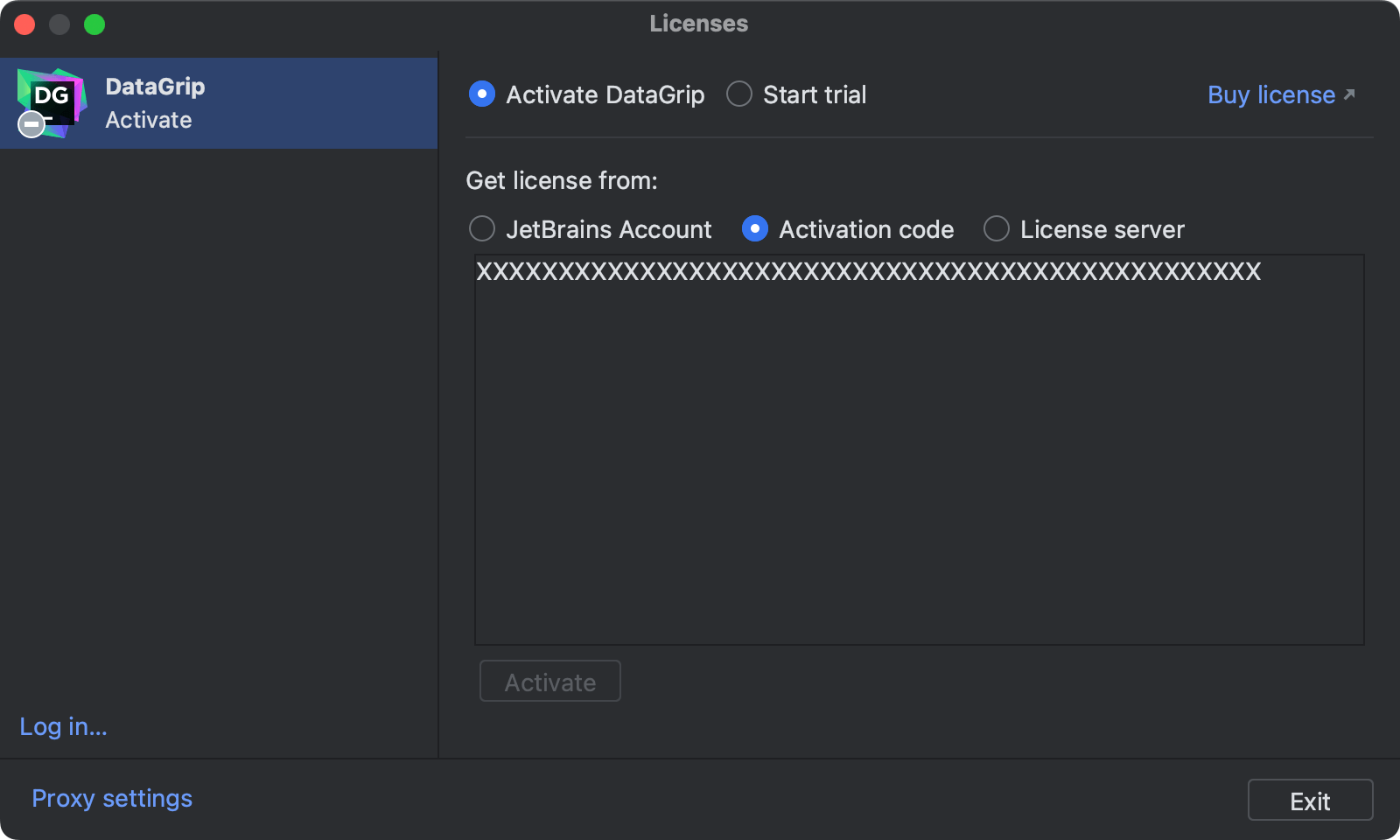 Register DataGrip | DataGrip Documentation