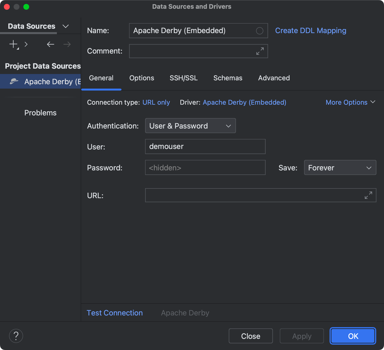 Apache Derby Datagrip Documentation 