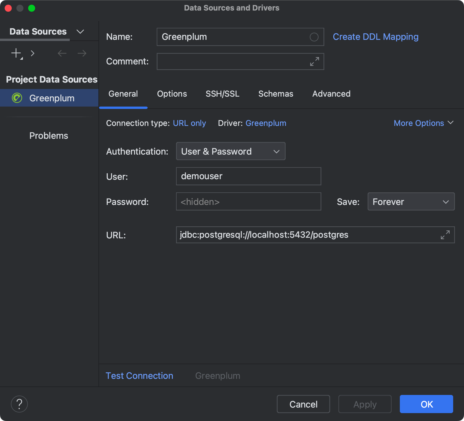 Greenplum | DataGrip Documentation