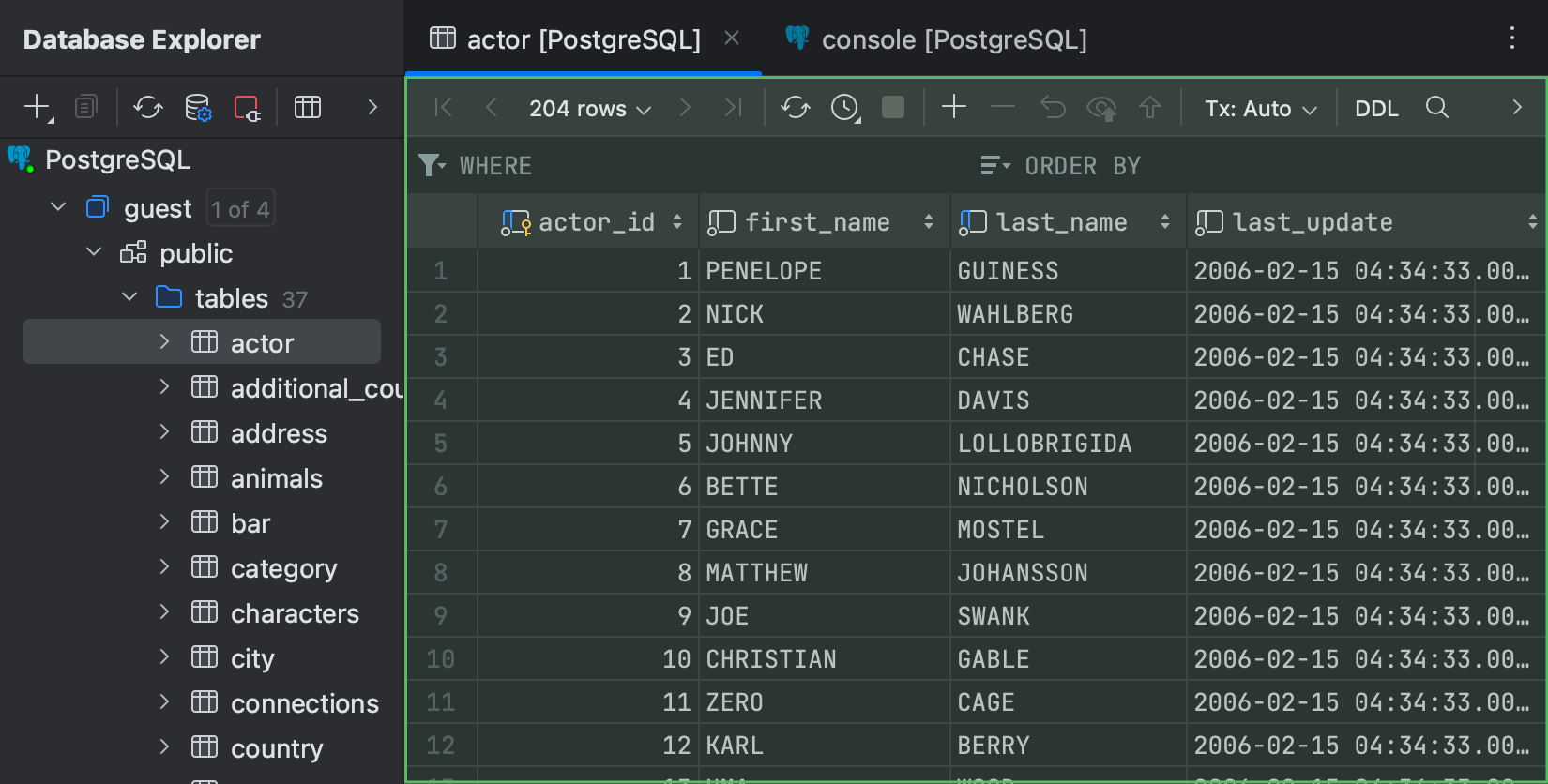 Glossary | DataGrip Documentation