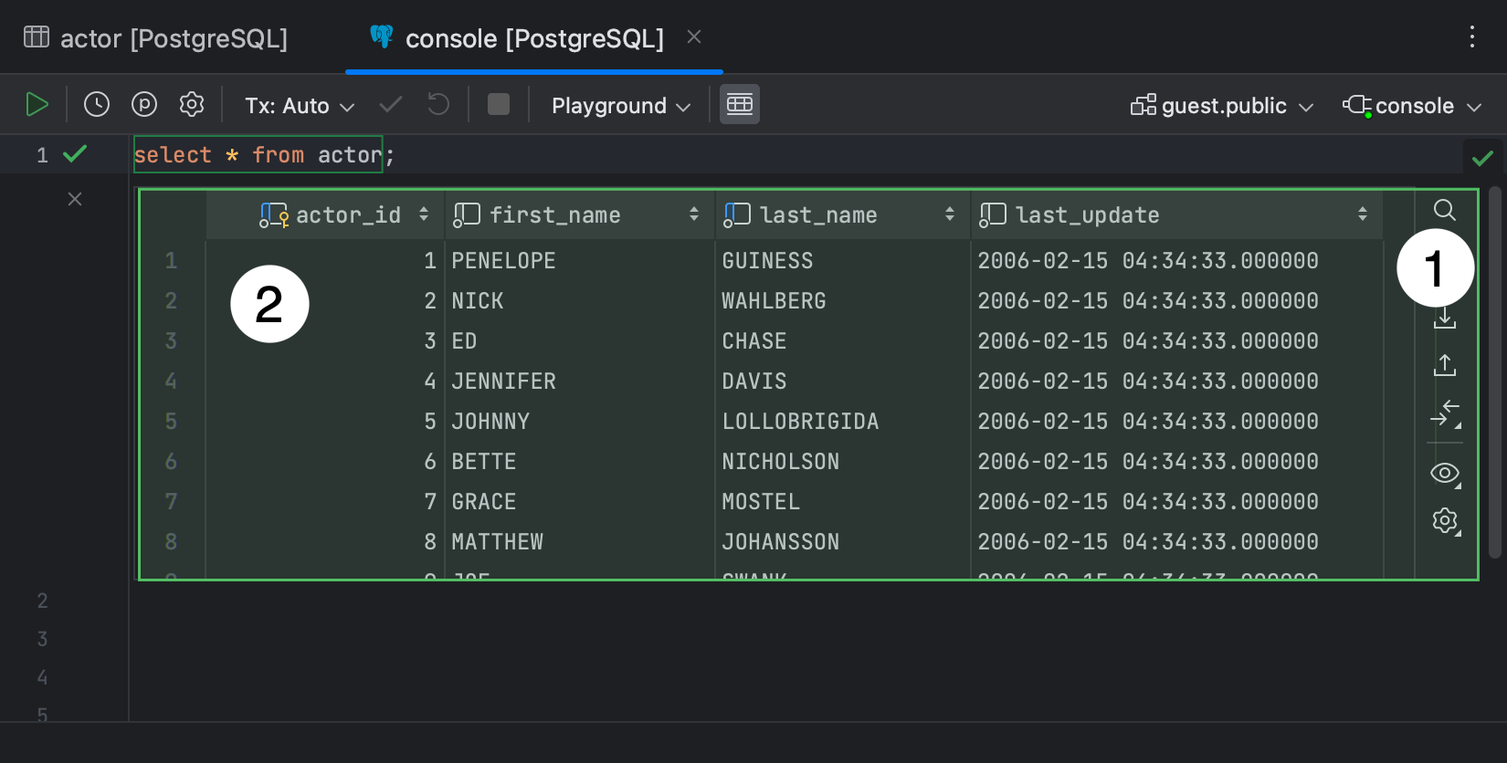 Data editor and viewer | DataGrip Documentation