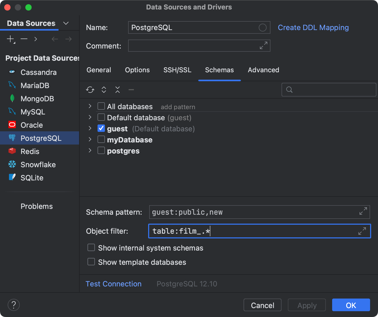 Configure database connections | IntelliJ IDEA Documentation