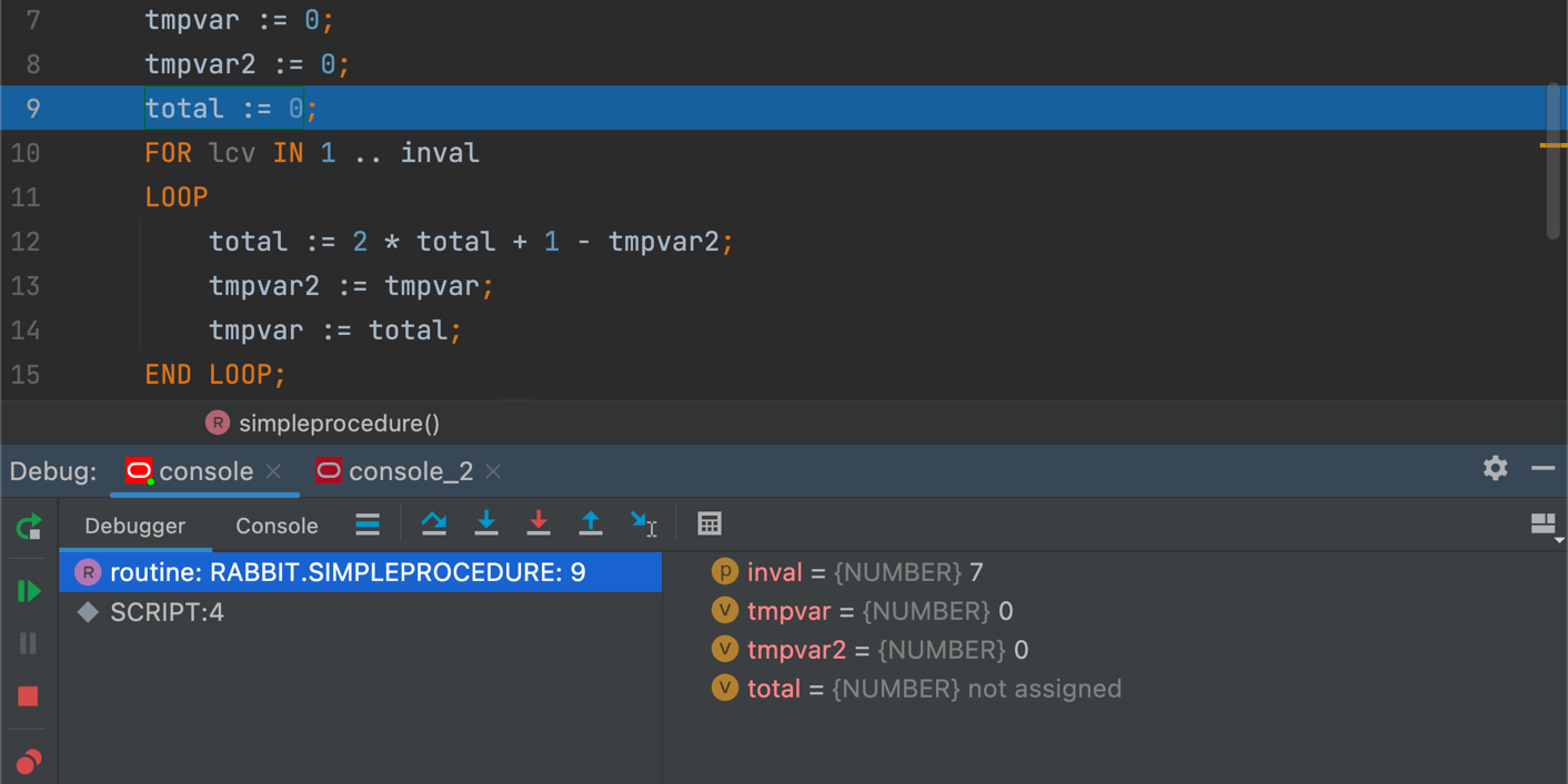 Debug tool window | DataGrip Documentation