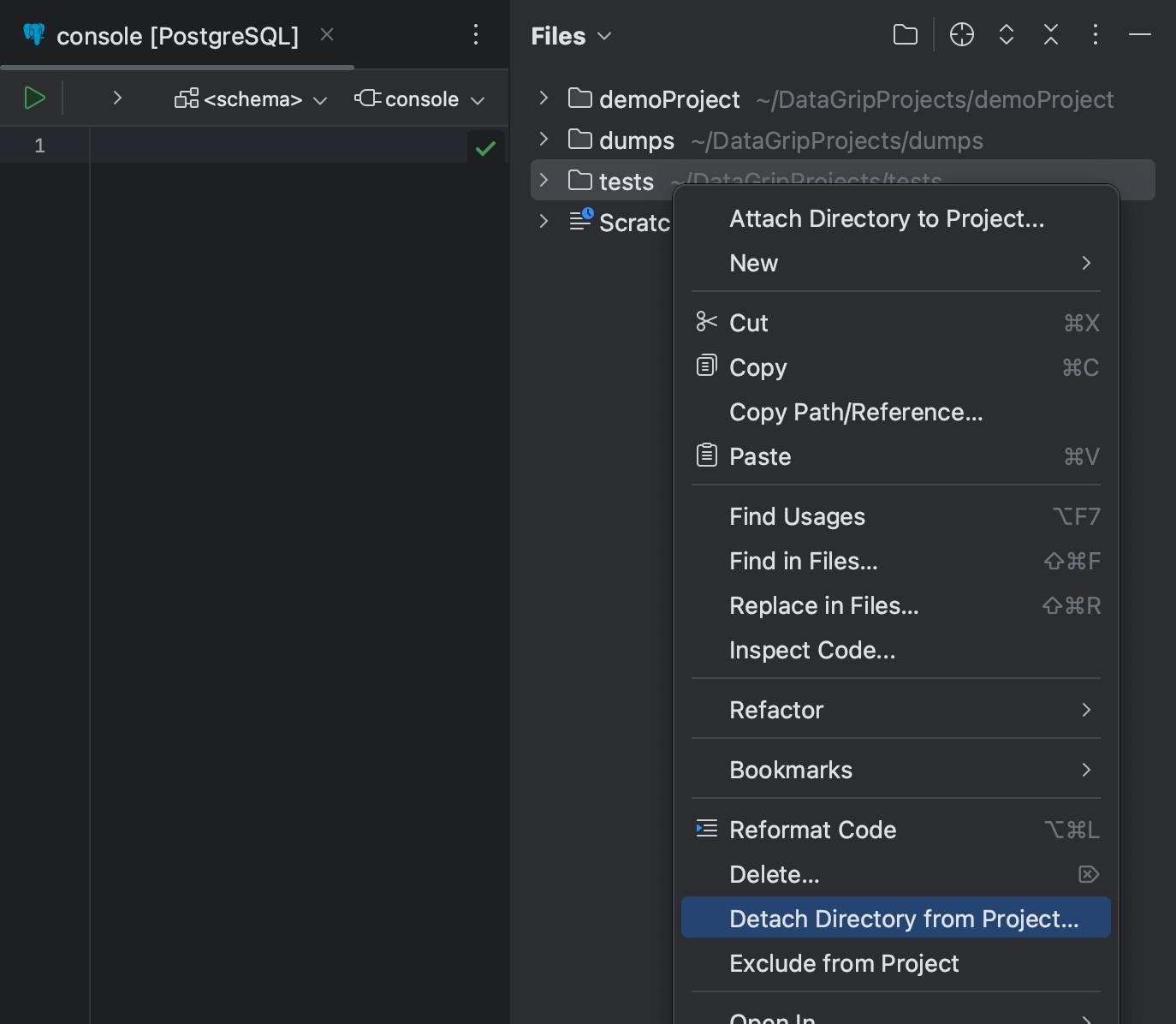 User files | DataGrip Documentation