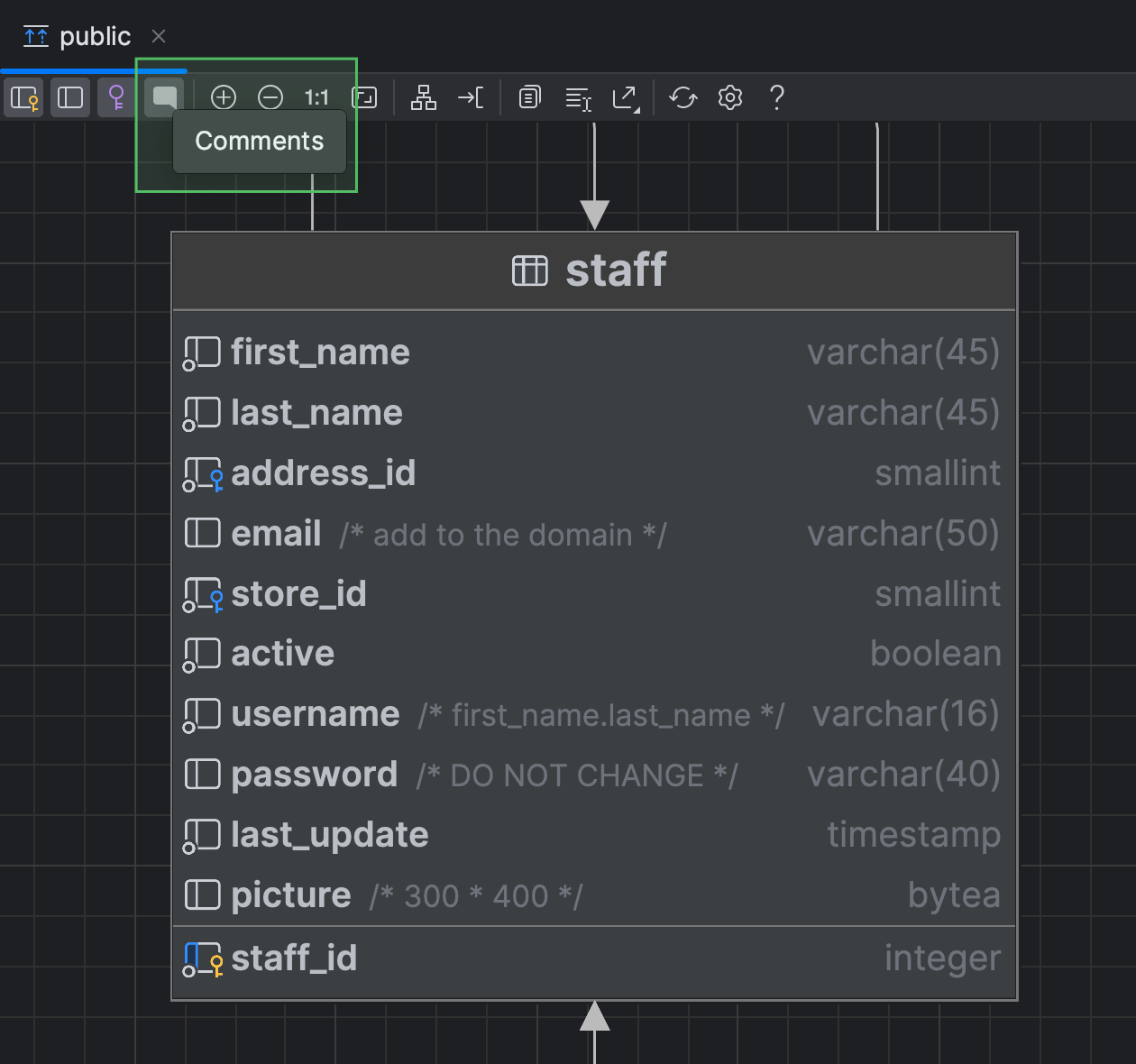 Database diagrams | CLion Documentation