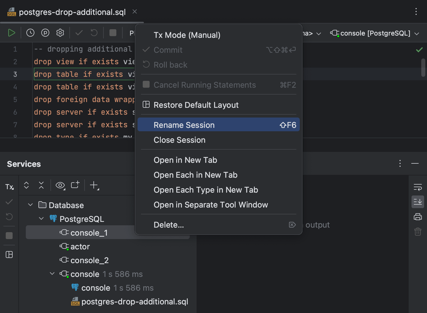 Sessions | IntelliJ IDEA Documentation