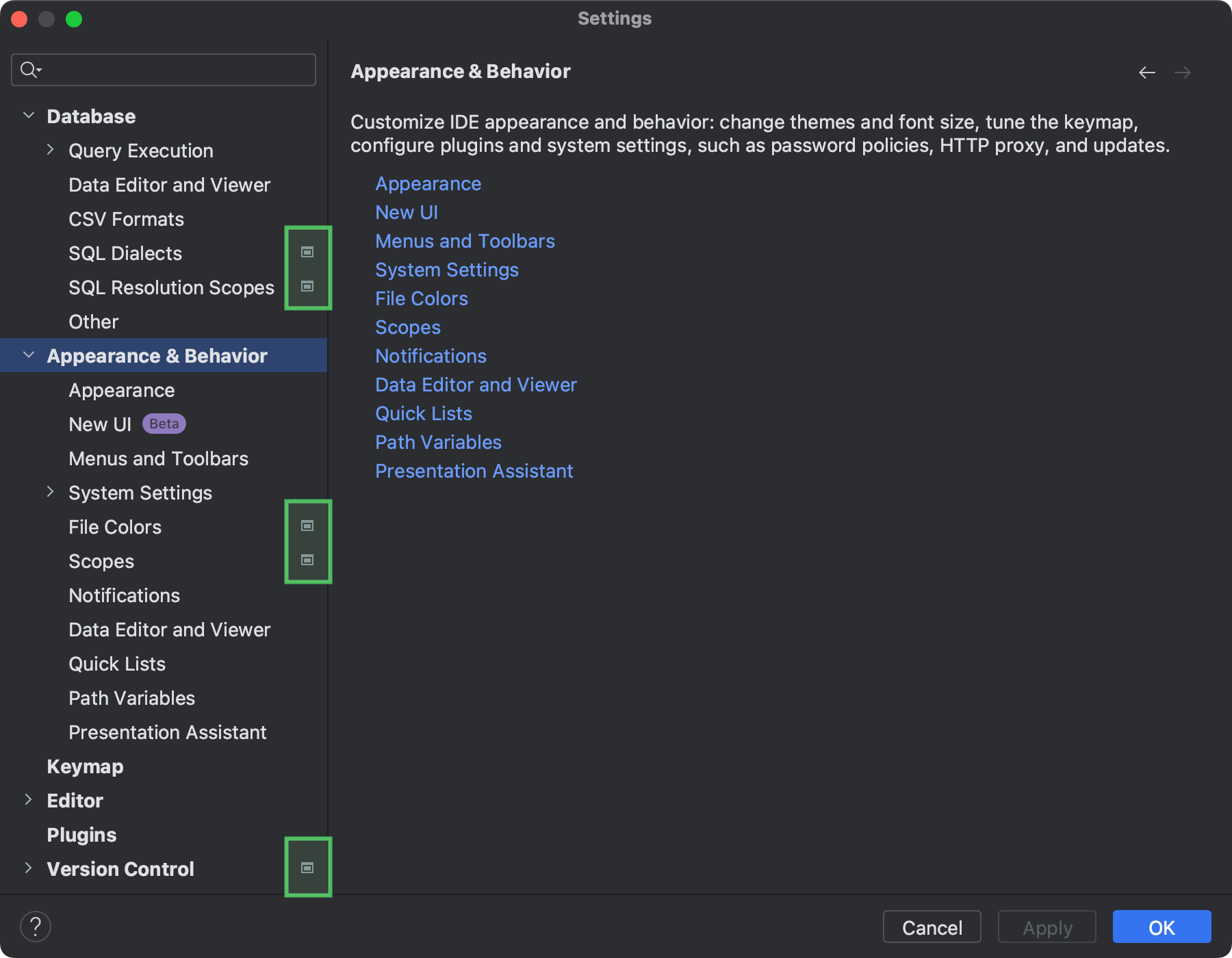 Project settings | DataGrip Documentation