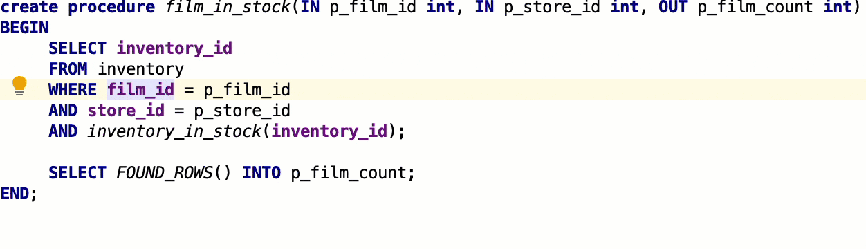 Code refactoring | DataGrip Documentation