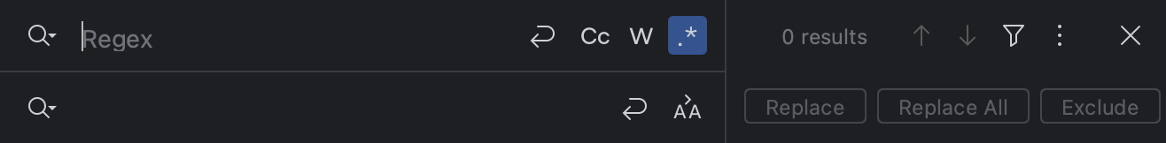 Find and replace text using regular expressions | DataGrip Documentation