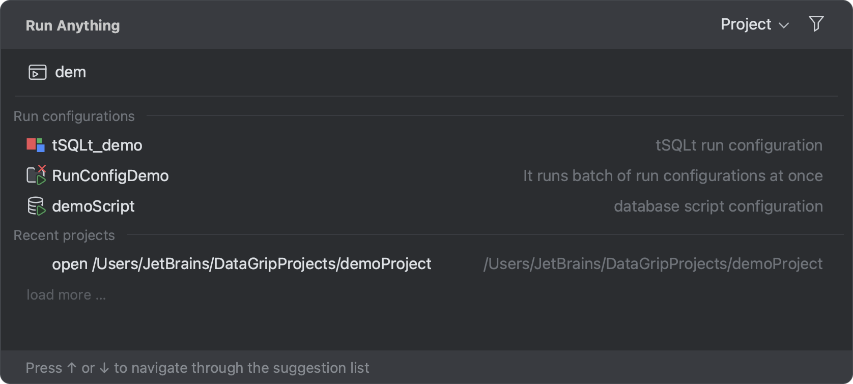 Run anything | DataGrip Documentation