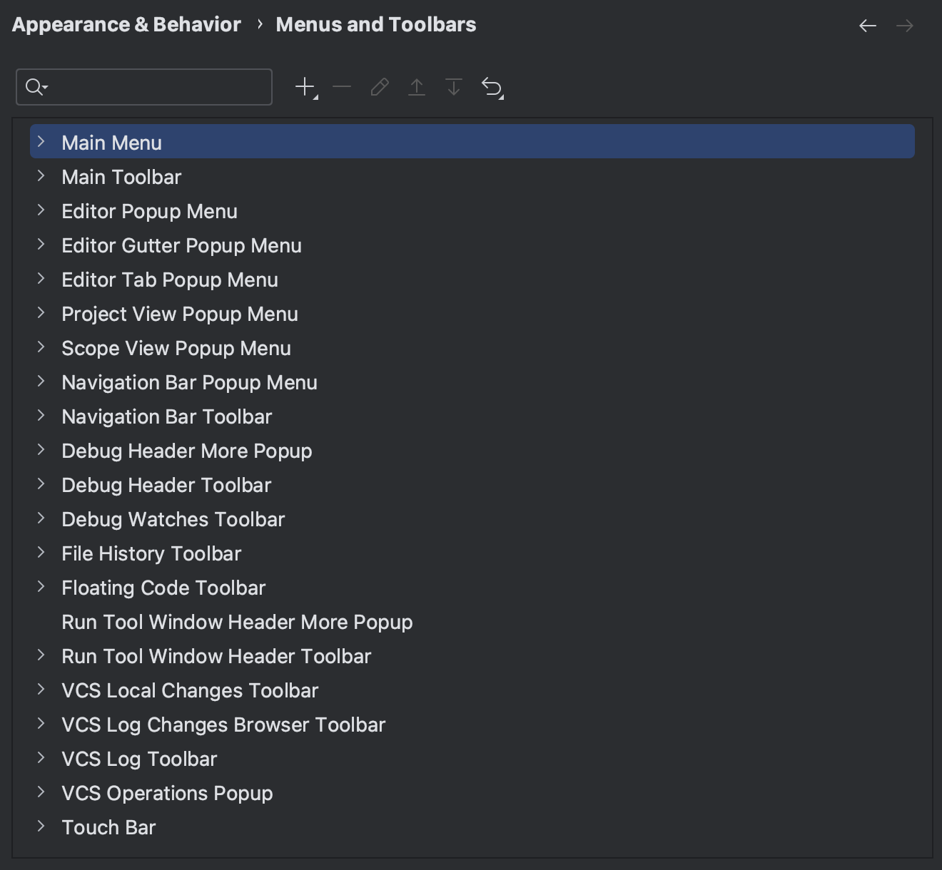 Menus and toolbars | DataGrip Documentation