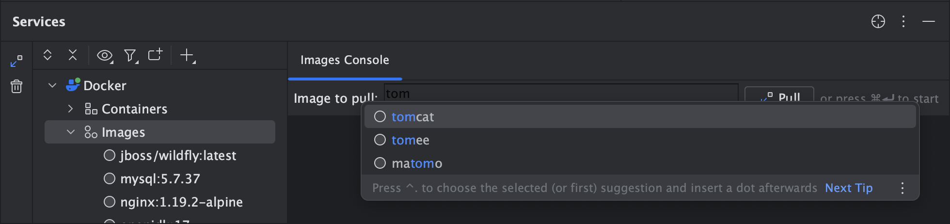 Docker images | IntelliJ IDEA Documentation