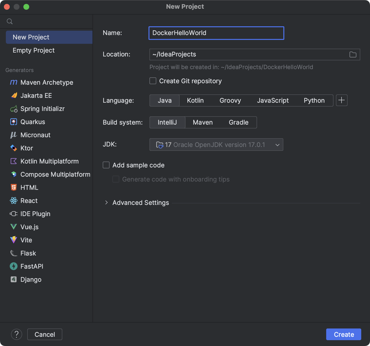 Dockerize A Java Application Intellij Idea Documentation
