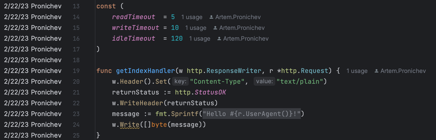 Inlay Hints | GoLand Documentation