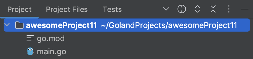 Project tool window | GoLand Documentation