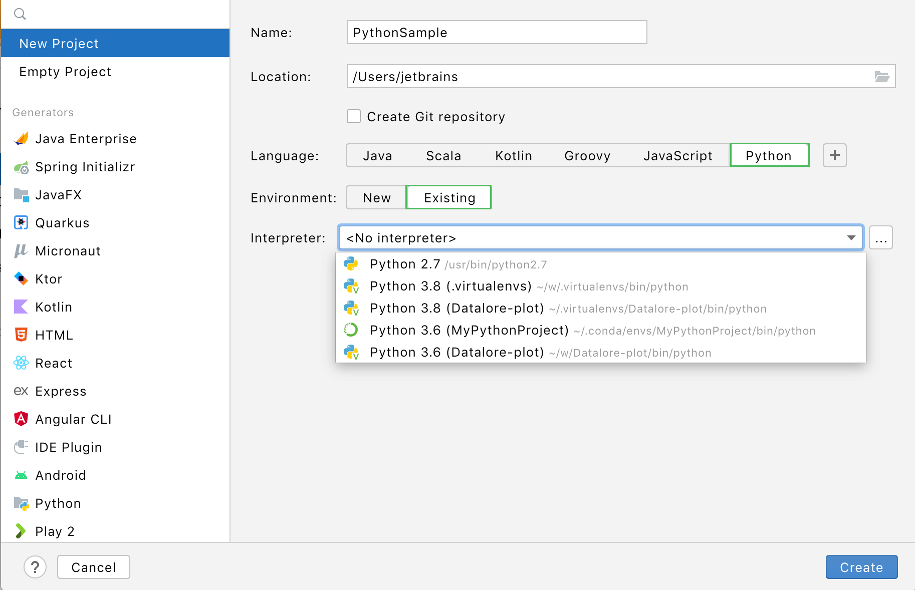 Create A Python Project Aqua Documentation