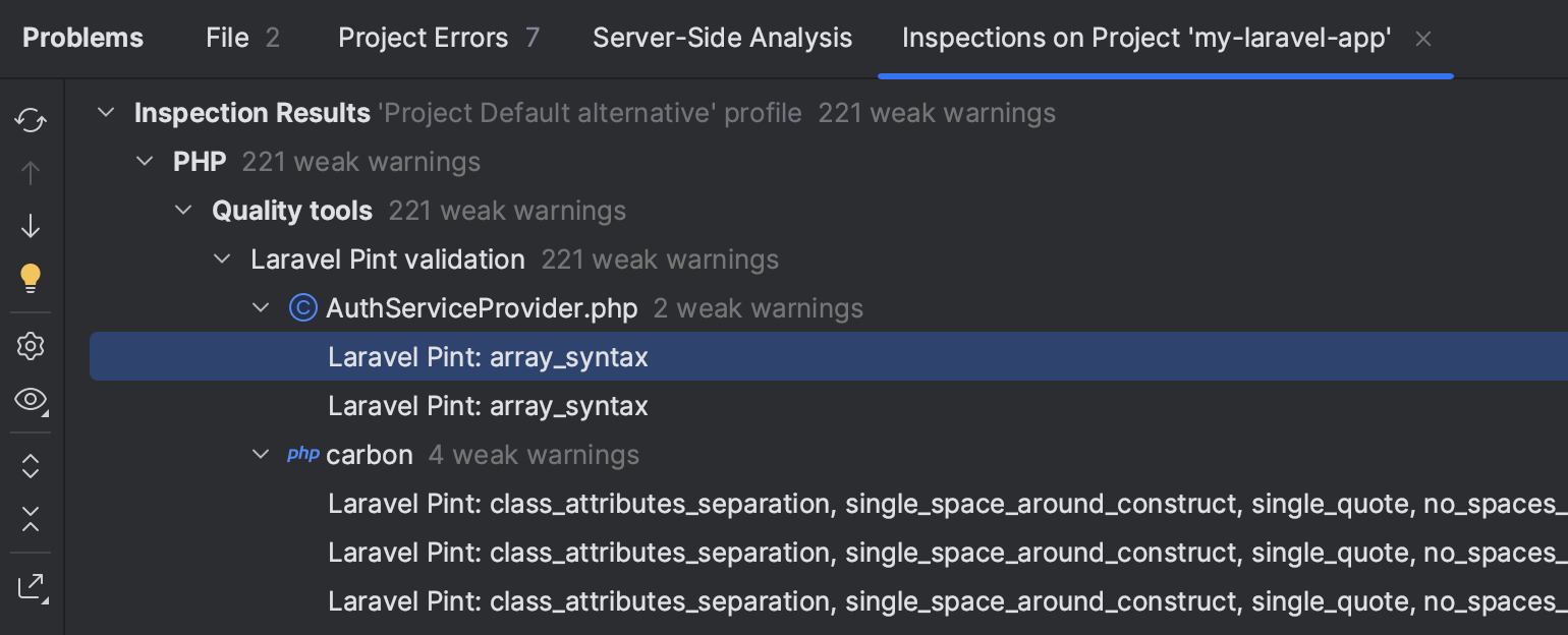 Laravel Pint | PhpStorm Documentation