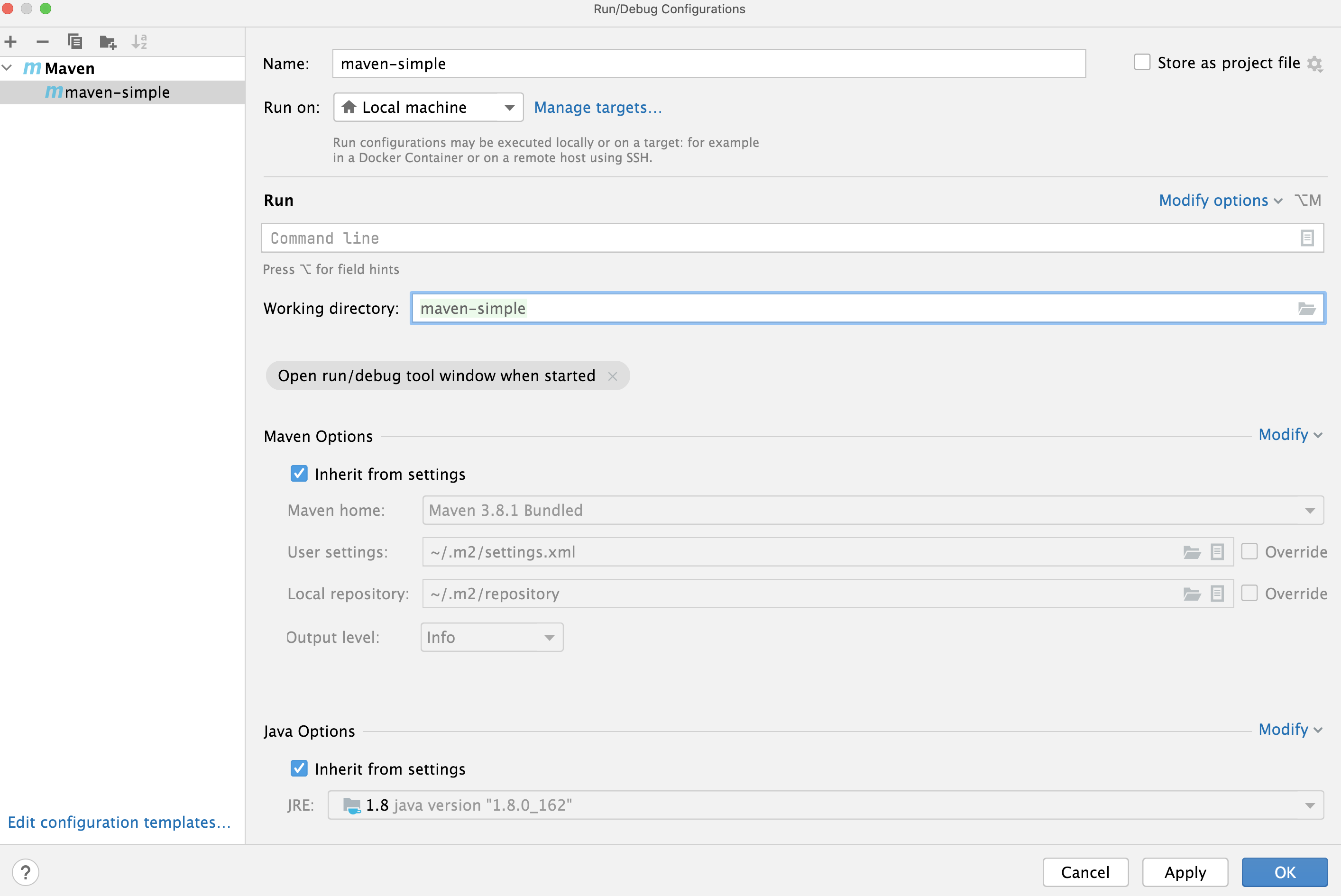Run Debug Configuration Maven IntelliJ IDEA Documentation