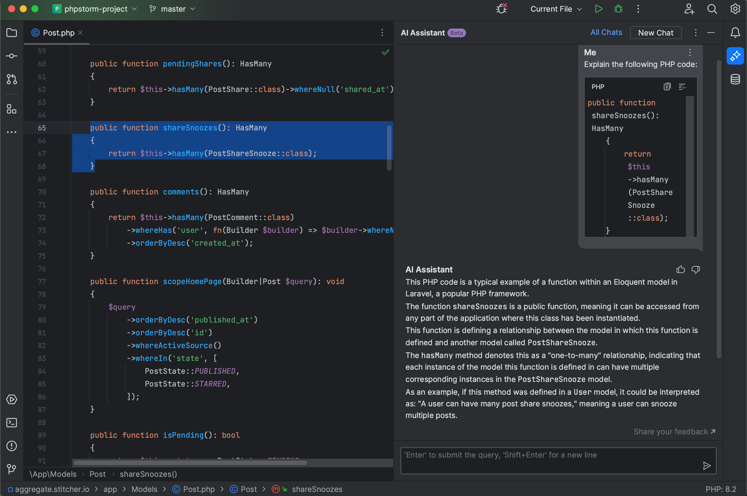 AI Assistant | PhpStorm Documentation