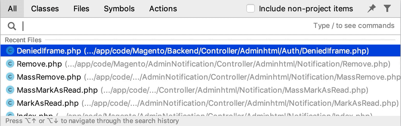 Search Everywhere | PhpStorm Documentation