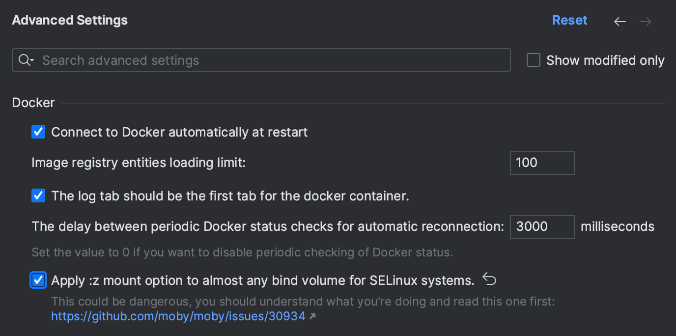 Docker containers | PhpStorm Documentation
