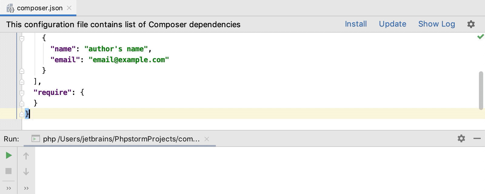 Composer dependency manager | PhpStorm Documentation