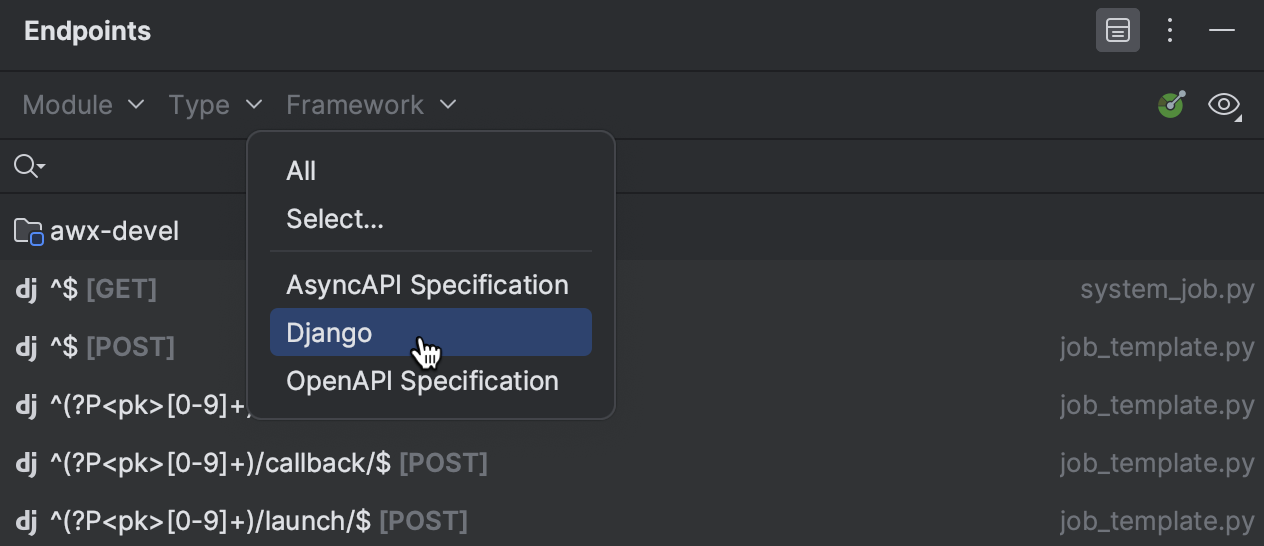 Endpoints tool window | PyCharm Documentation